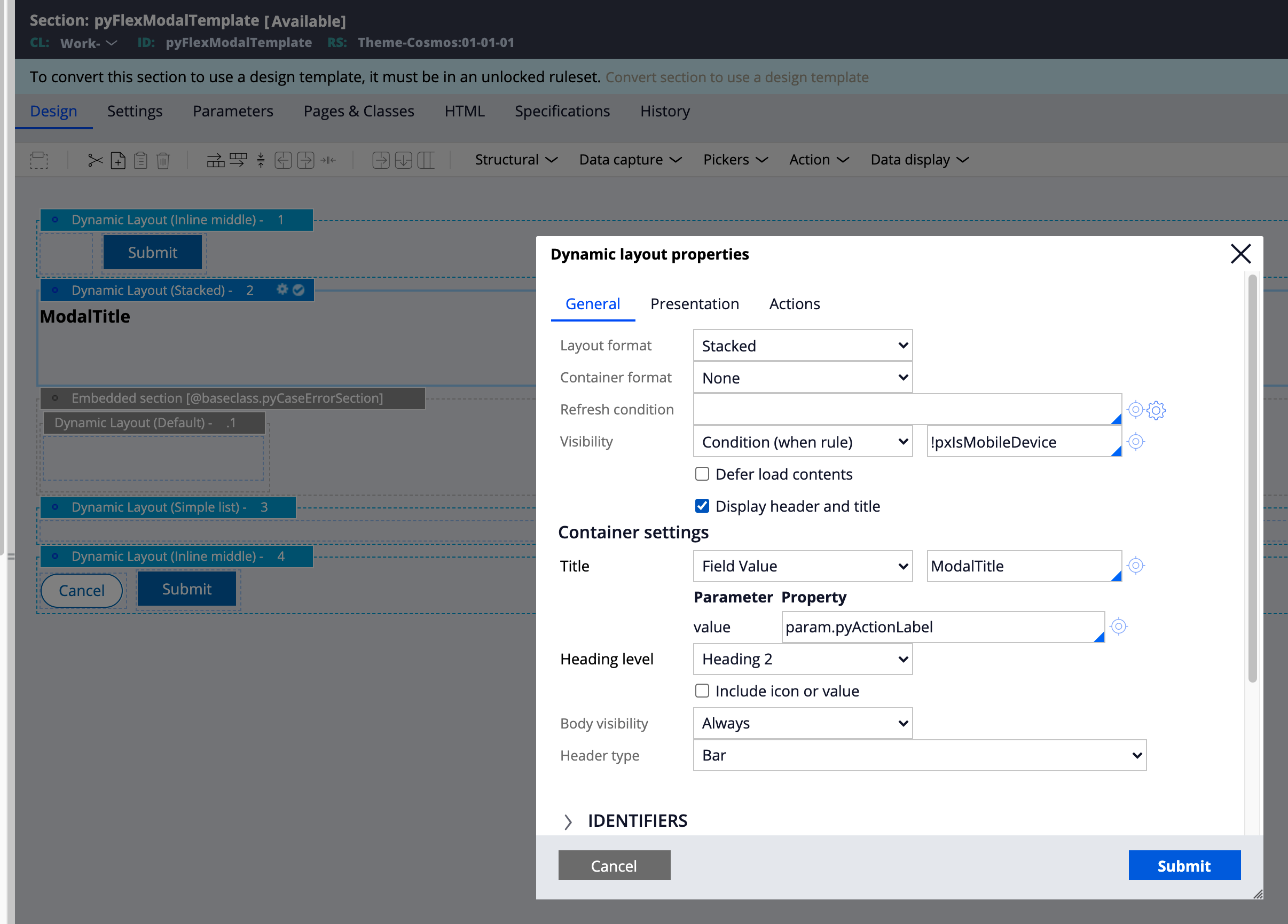 Dynamic Modal Title? | Support Center